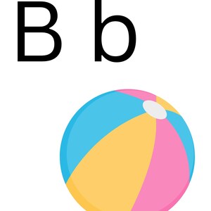 A-Z Learningchart for Kids - Instant Download - Etsy