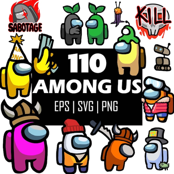 Among Us Svg - Etsy