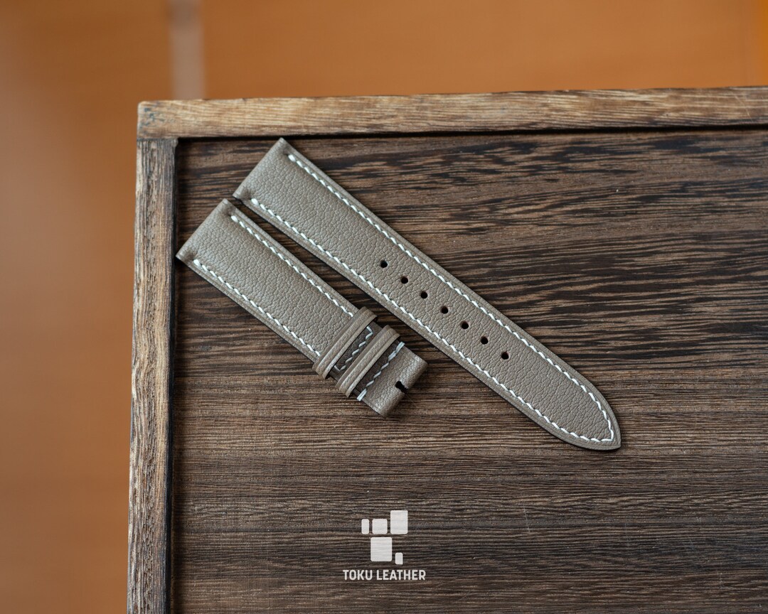 Alran Leather Straps - Made for Apple Watches - Color Etoupe - Bespoke ...