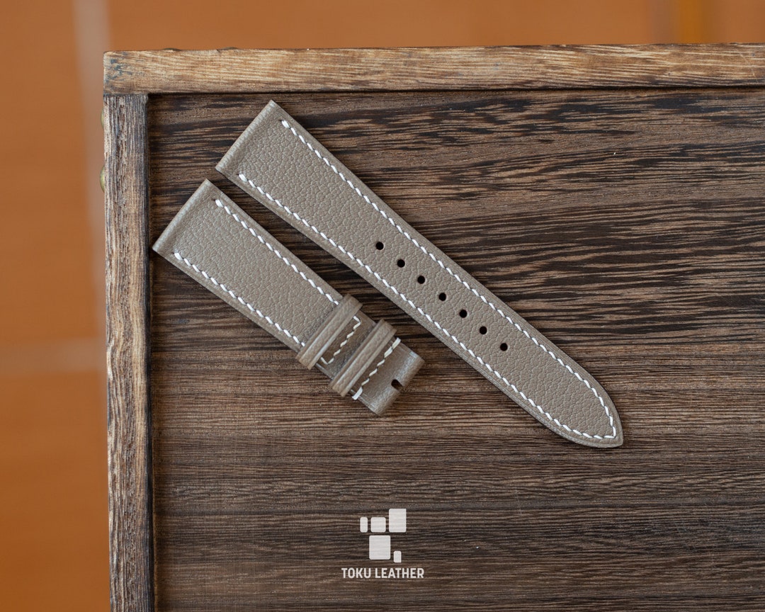 Alran Leather Straps - Etoupe Color - Bespoke Leather Watch Straps Echo ...