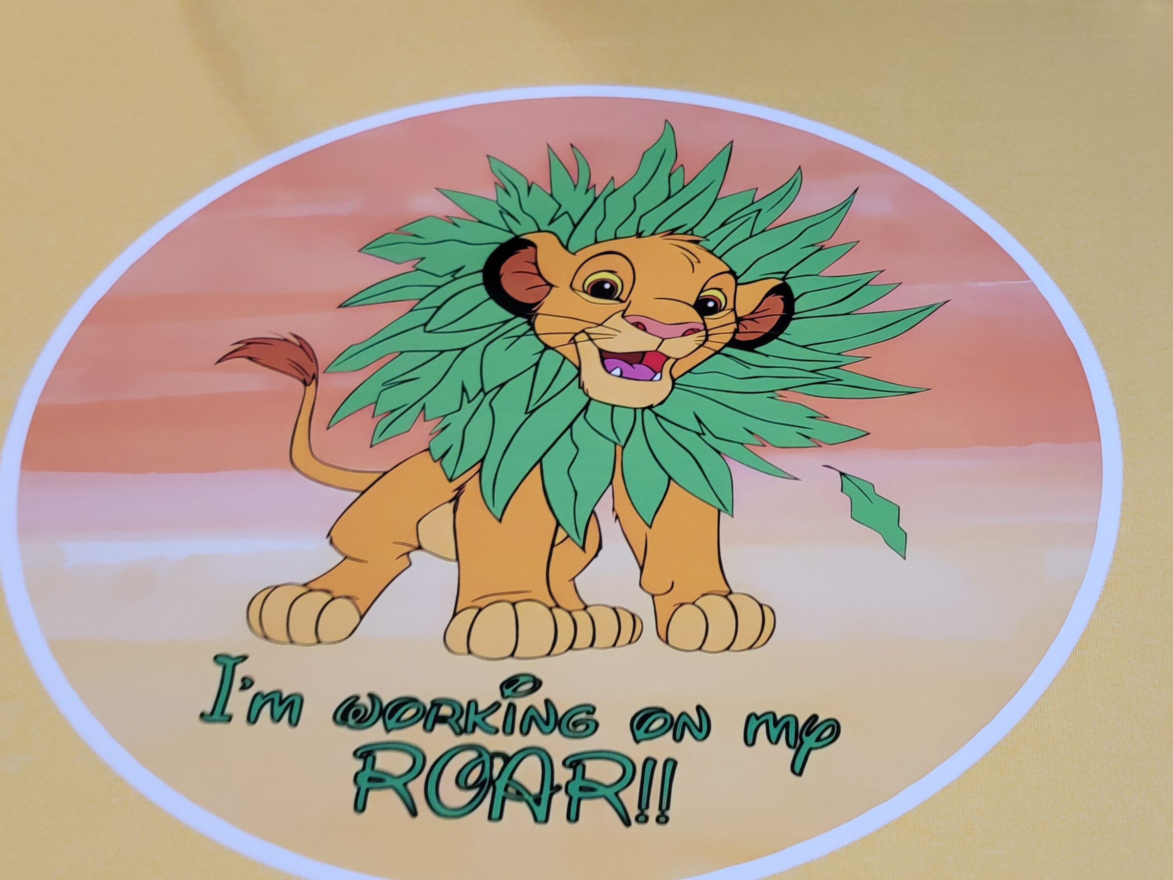 Lion King-simba Roar Springtime Surprise Race Tank (size Large)custom ...