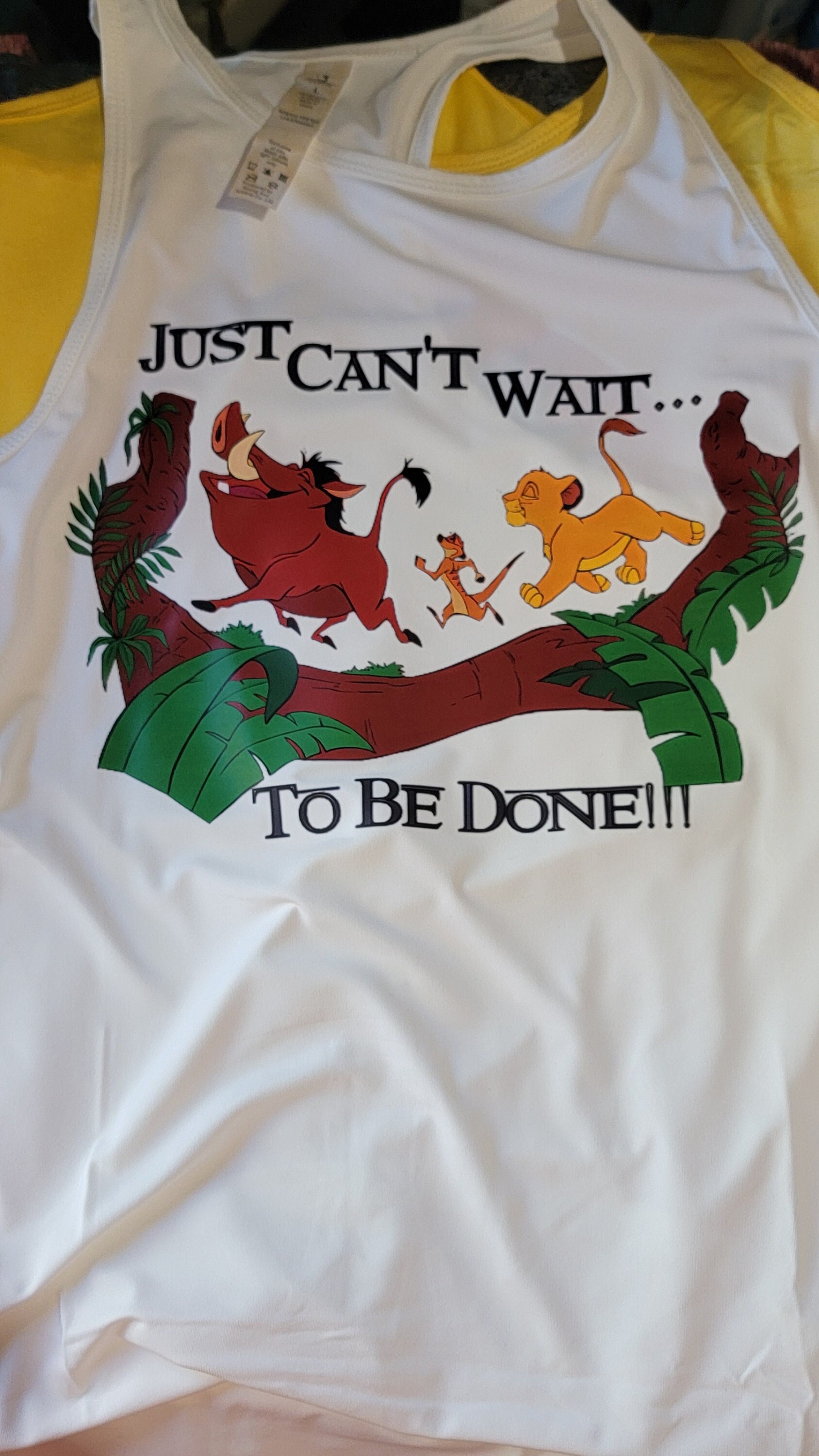 Lion King-springtime Surprise Race Tank (size Large)custom Sizing and ...