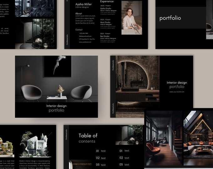 Interior Designer Resume Template Interior Design Portfolio Interior ...