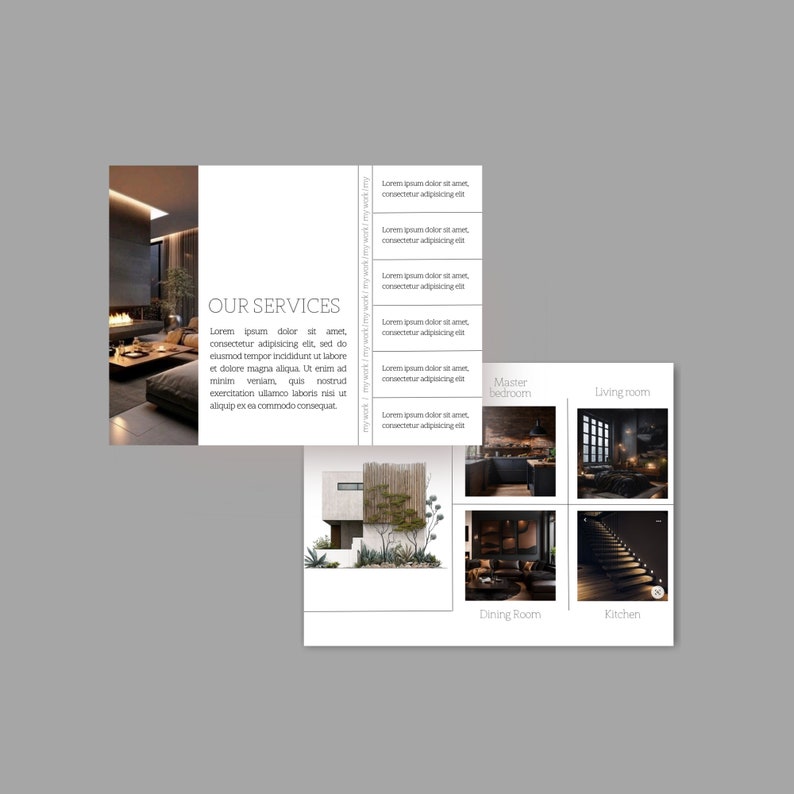 Interior Design Client Presentation Interior Moodboard Template Project ...