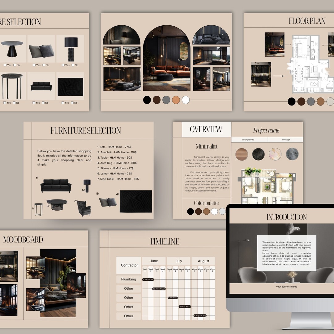 Interior Design Project Presentation Template Interior Design Client ...