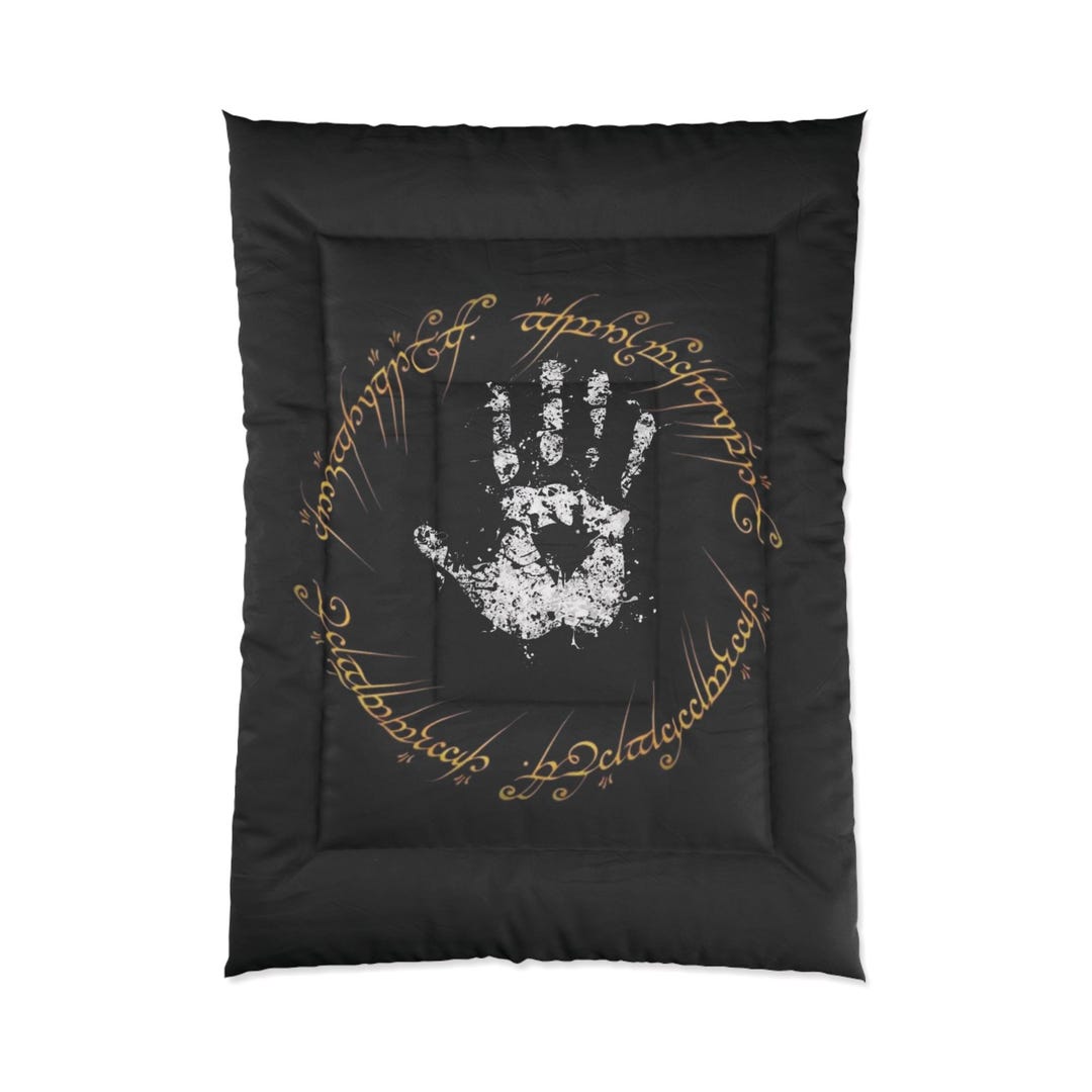 Mystical Hand Comforter Cozy Bedroom Decor, Boho Blanket, Unique ...