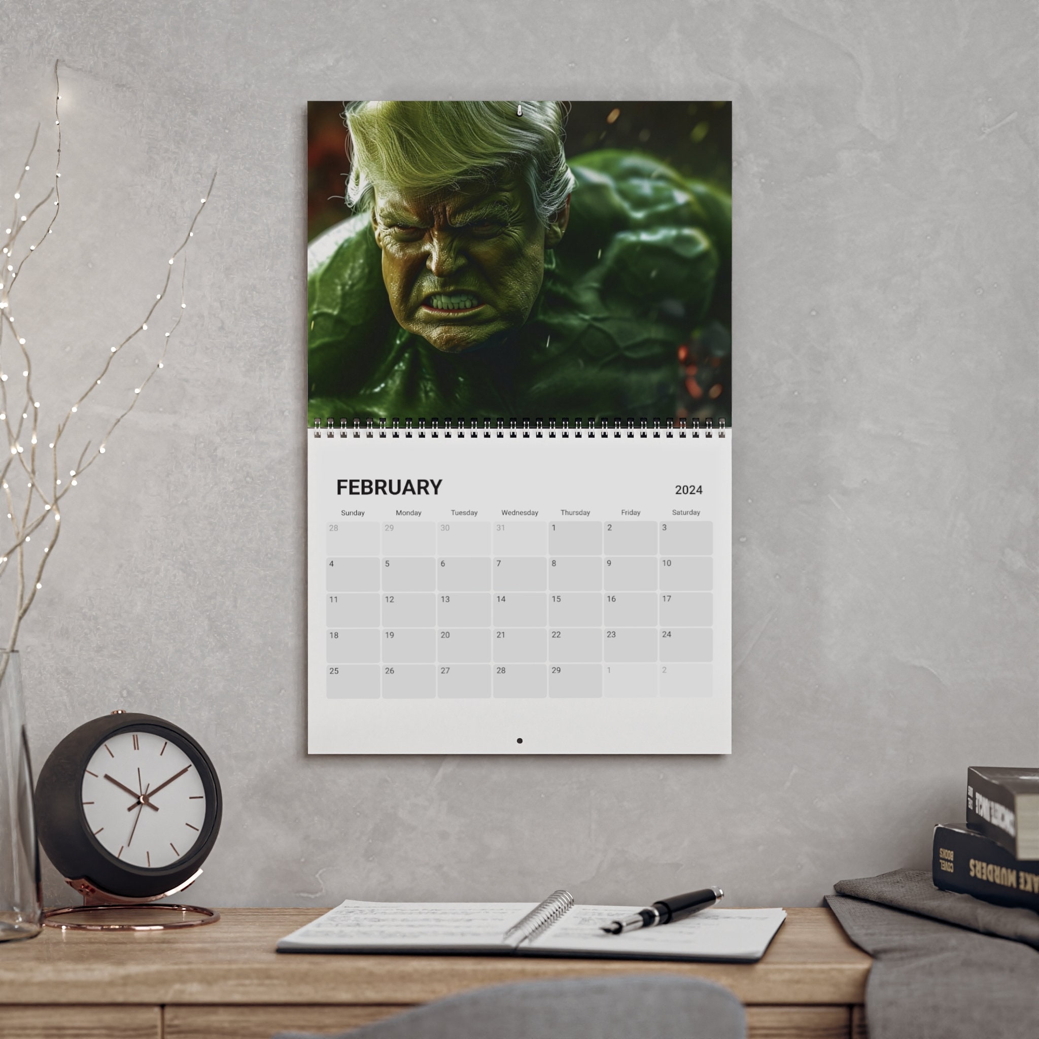 Donald Trump Superhero 2024 Calendar sold by Elixir Gilli | SKU 4731205 ...