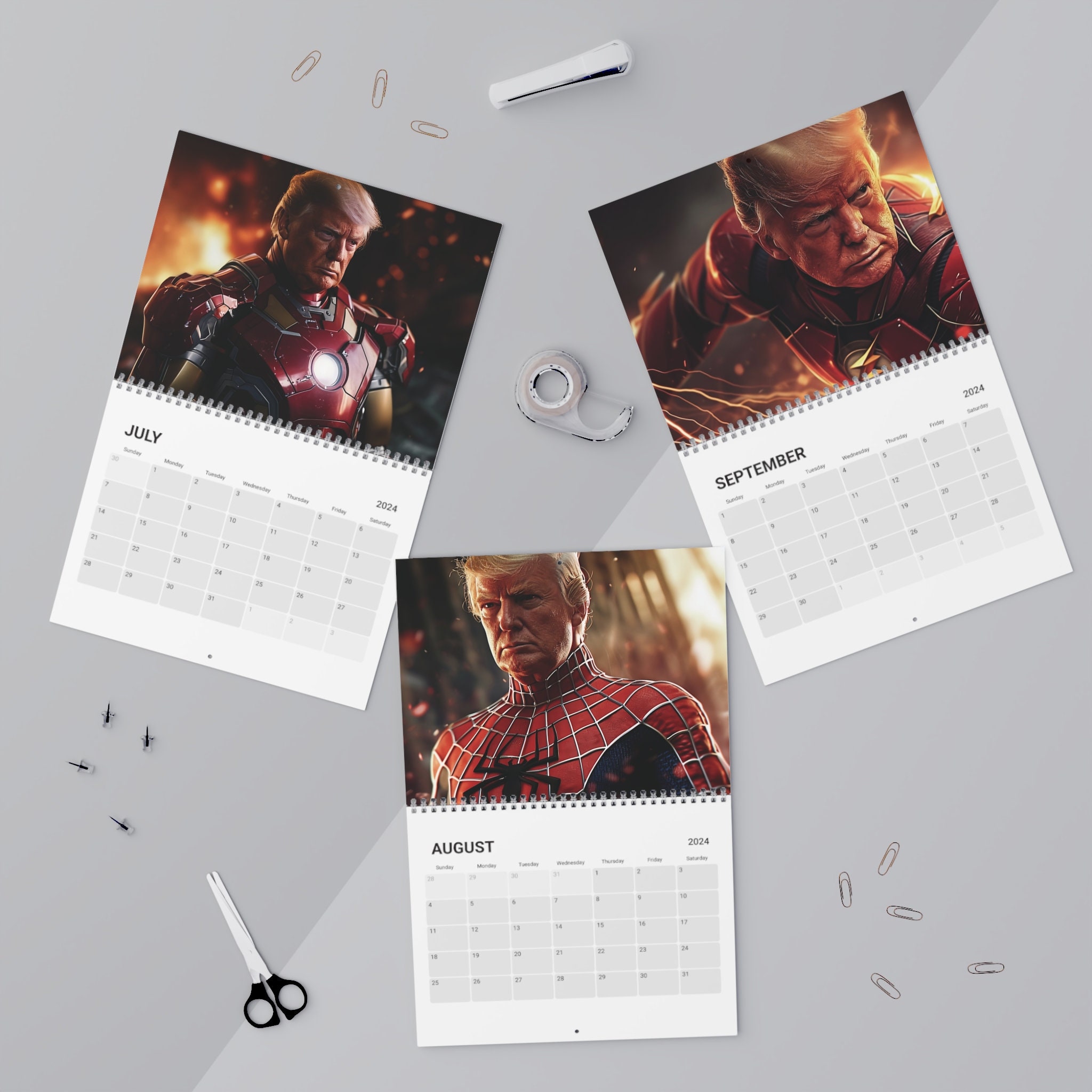 Donald Trump Superhero 2024 Calendar sold by Elixir Gilli | SKU 4731205 ...