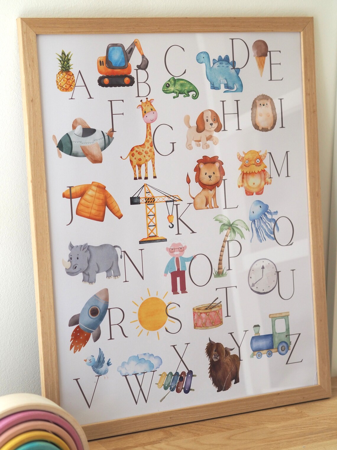 ABC Poster Learning Poster Letters Learning Poster W X H 40 X 50 Cm ...