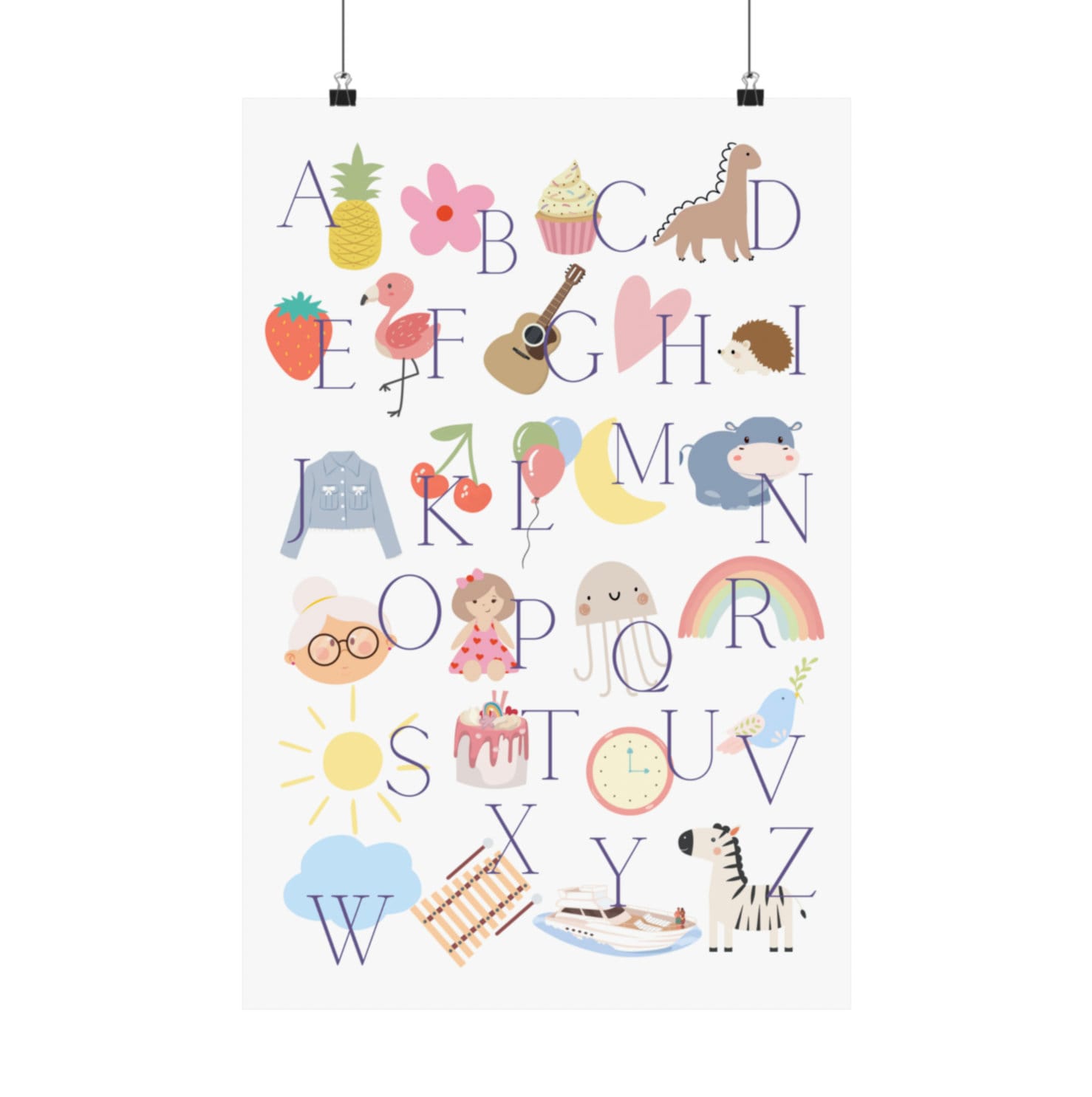 ABC Poster Print File Print Data File Learning Poster Letters Learning ...