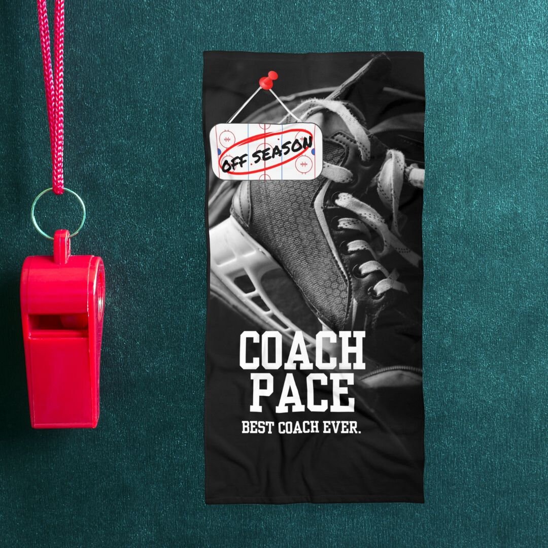 Personalized Hockey Coach Beach Towel: Custom Sports Gift (30x60) - Etsy