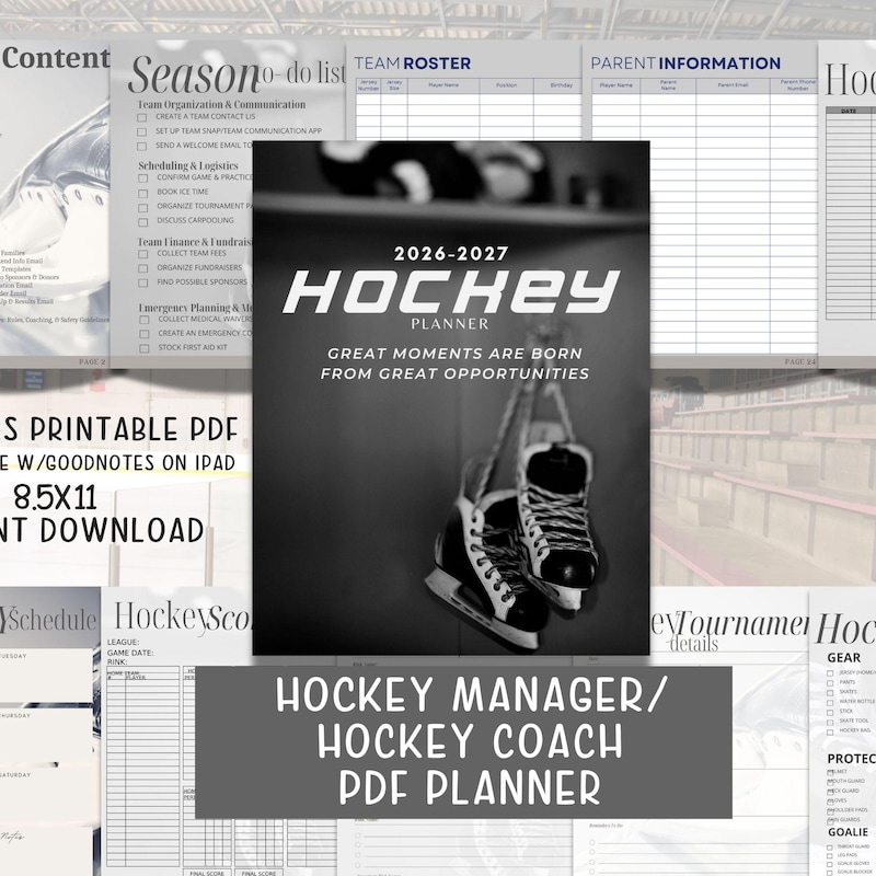 Sports Manager Planner - Etsy