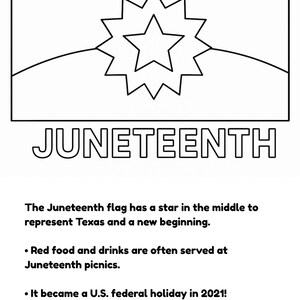 Juneteenth Activity Kit for Kids | Printable Coloring Pages, and Games ...