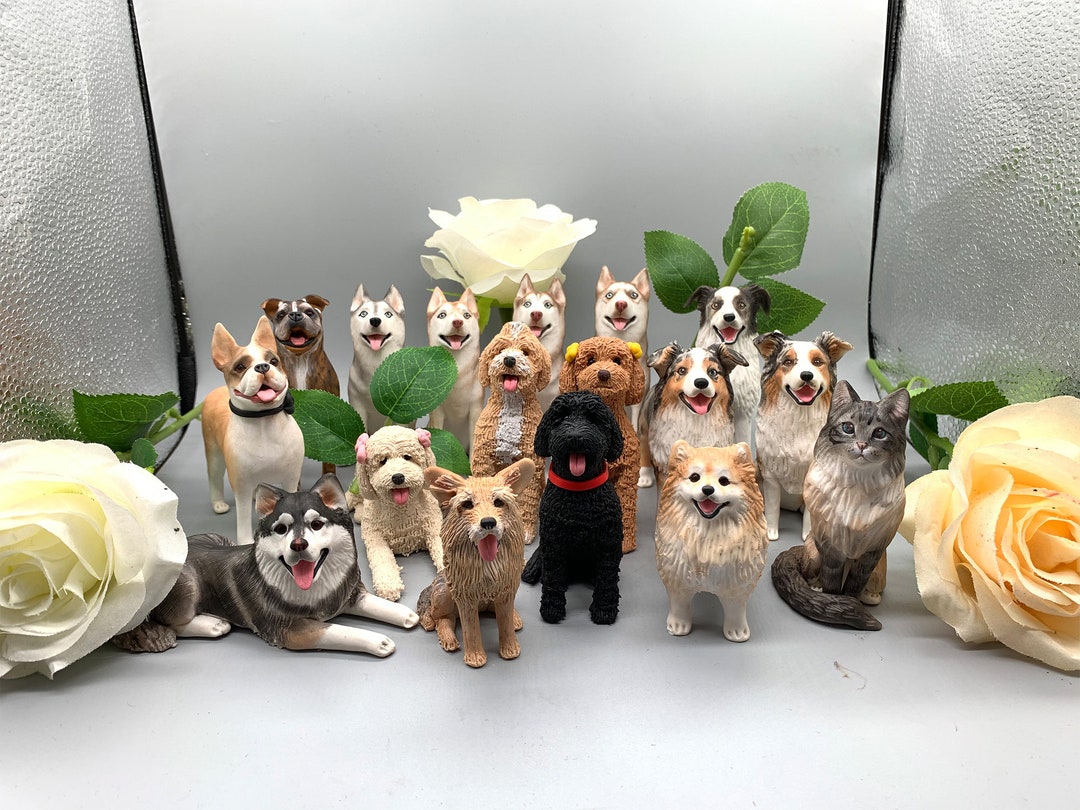 Custom Dog Wedding Cake Toppers,dog Statue Birthday Gifts,pet Memorial ...