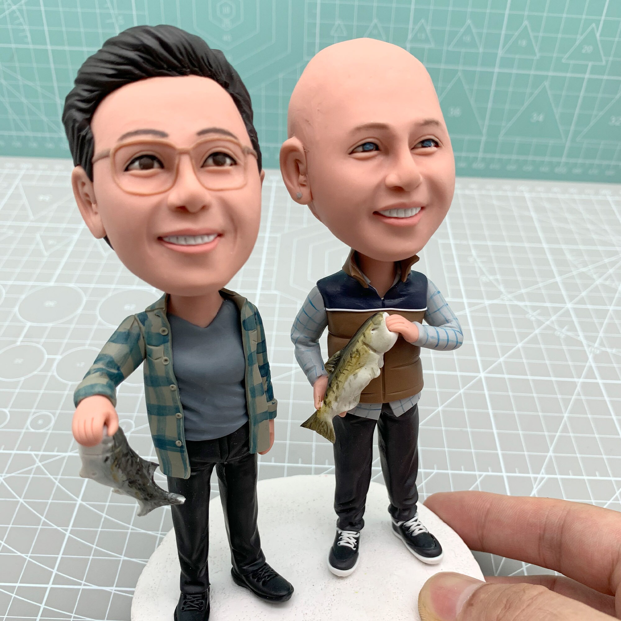 Custom Bobbleheads Personalized Custom Fishing Expert Bobbleheads ...