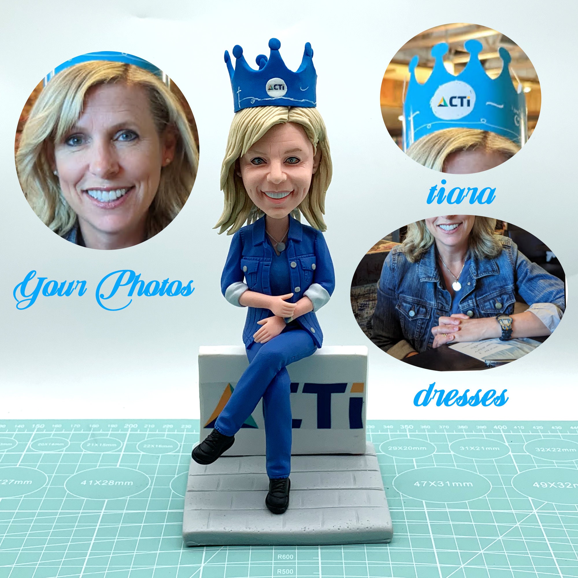 Personalised Lady Bobblehead,design Queen Image Bobblehead,best Gift ...