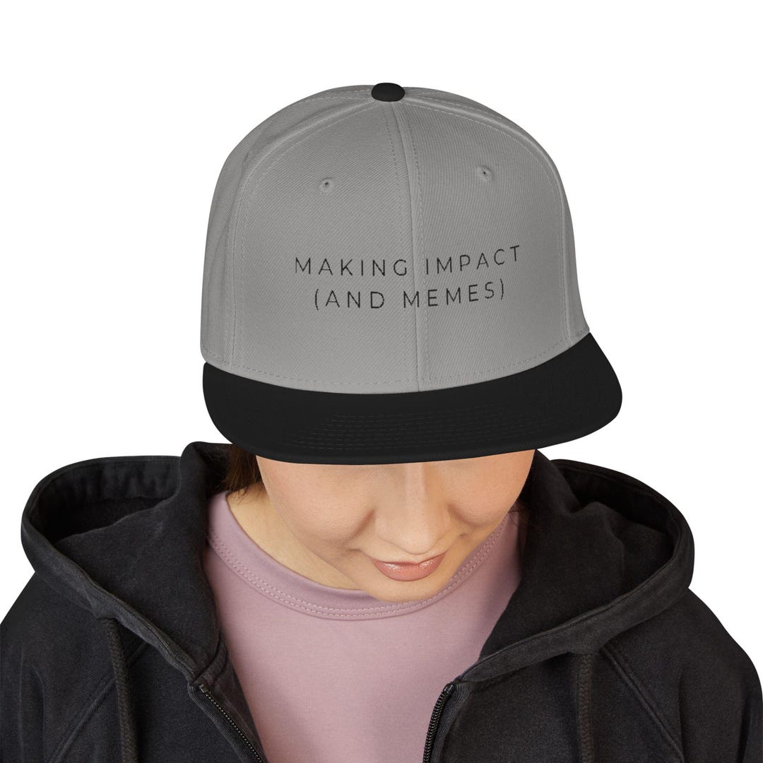 Relatable Nonprofit | Minimal Text Logo Snapback Hat | Embroidered Side ...