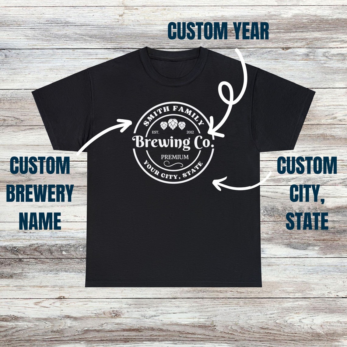 Custom Brewer Shirt, Custom Homebrew Shirt, Gift for Homebrewer, Craft ...