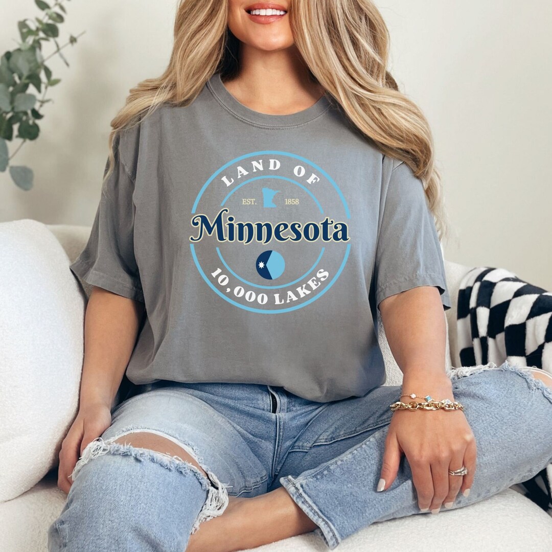 Comfort Colors Minnesota New State Flag, Cute Minnesota Shirt, Home ...