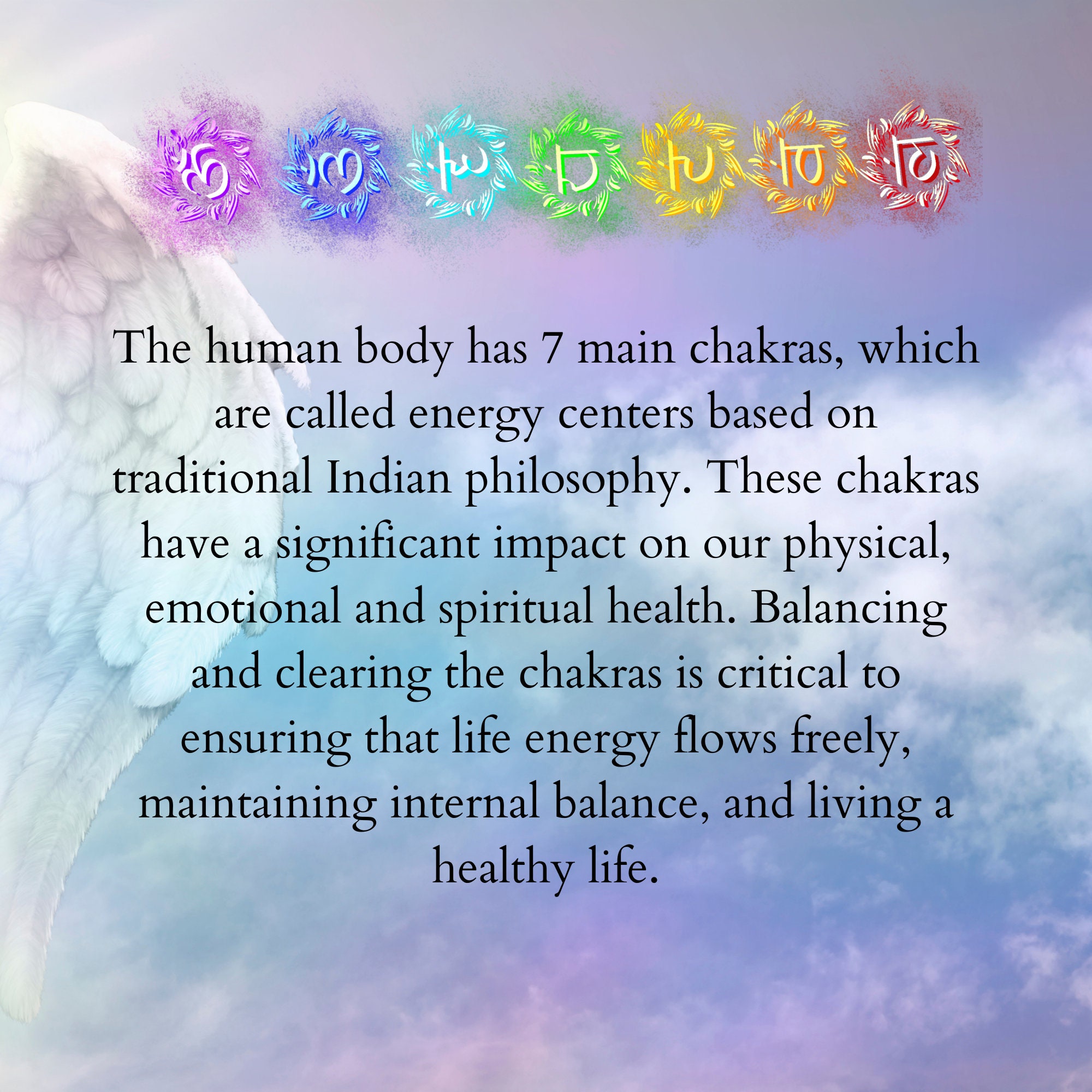 Cleanses 1 Chakra of Your Choice Choose 1 Chakra and Start Cleansing ...
