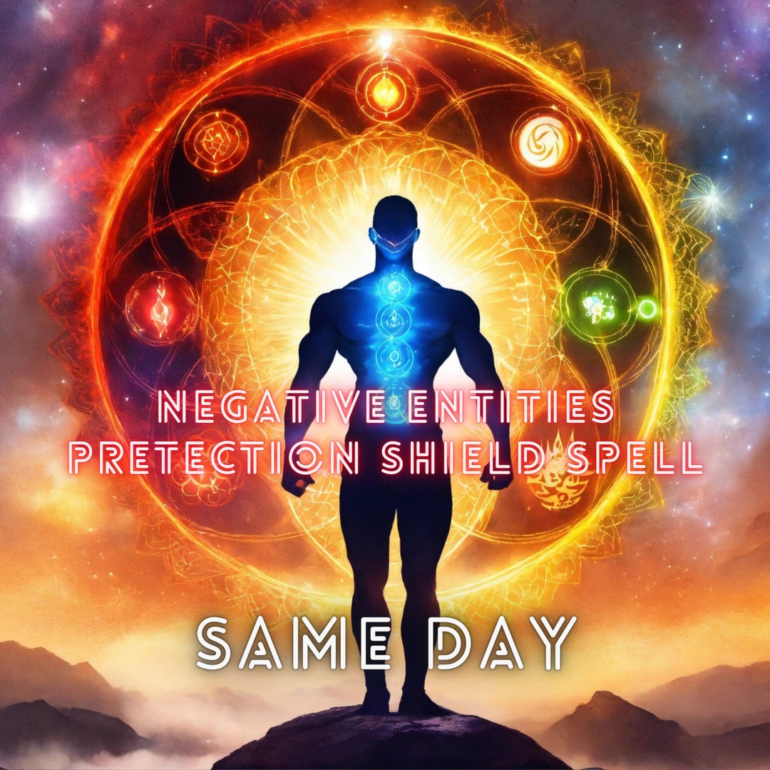 Negative Entities Self-protection Shield Spell Against , Shield Against ...