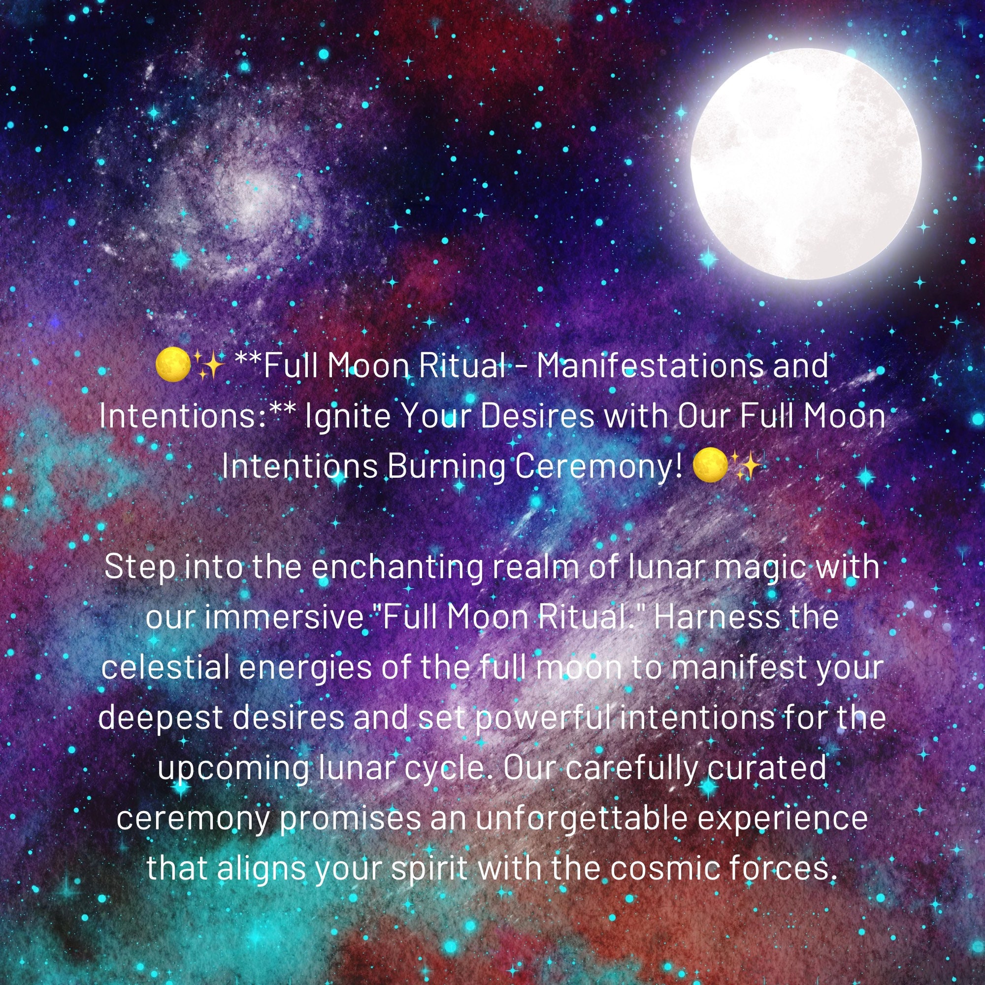 Full Moon Ritual manifestations and Intentions Ignite Your Desires ...