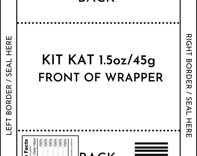 KIT KAT TEMPLATE - Etsy