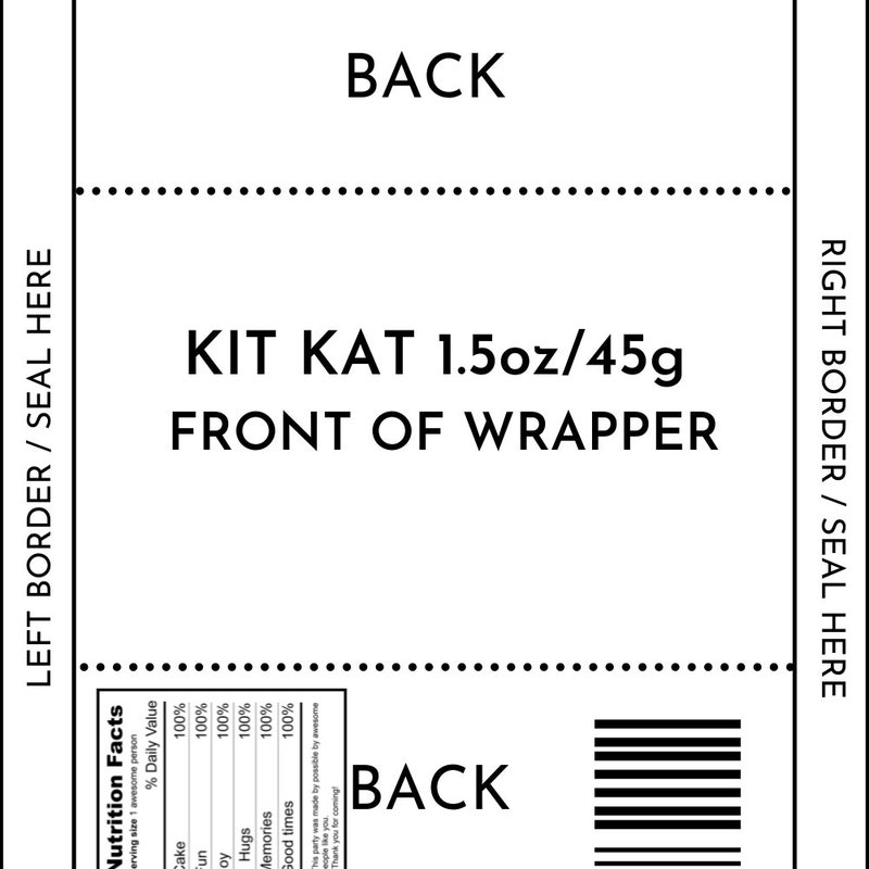 Kit Kat Wrapper - Etsy