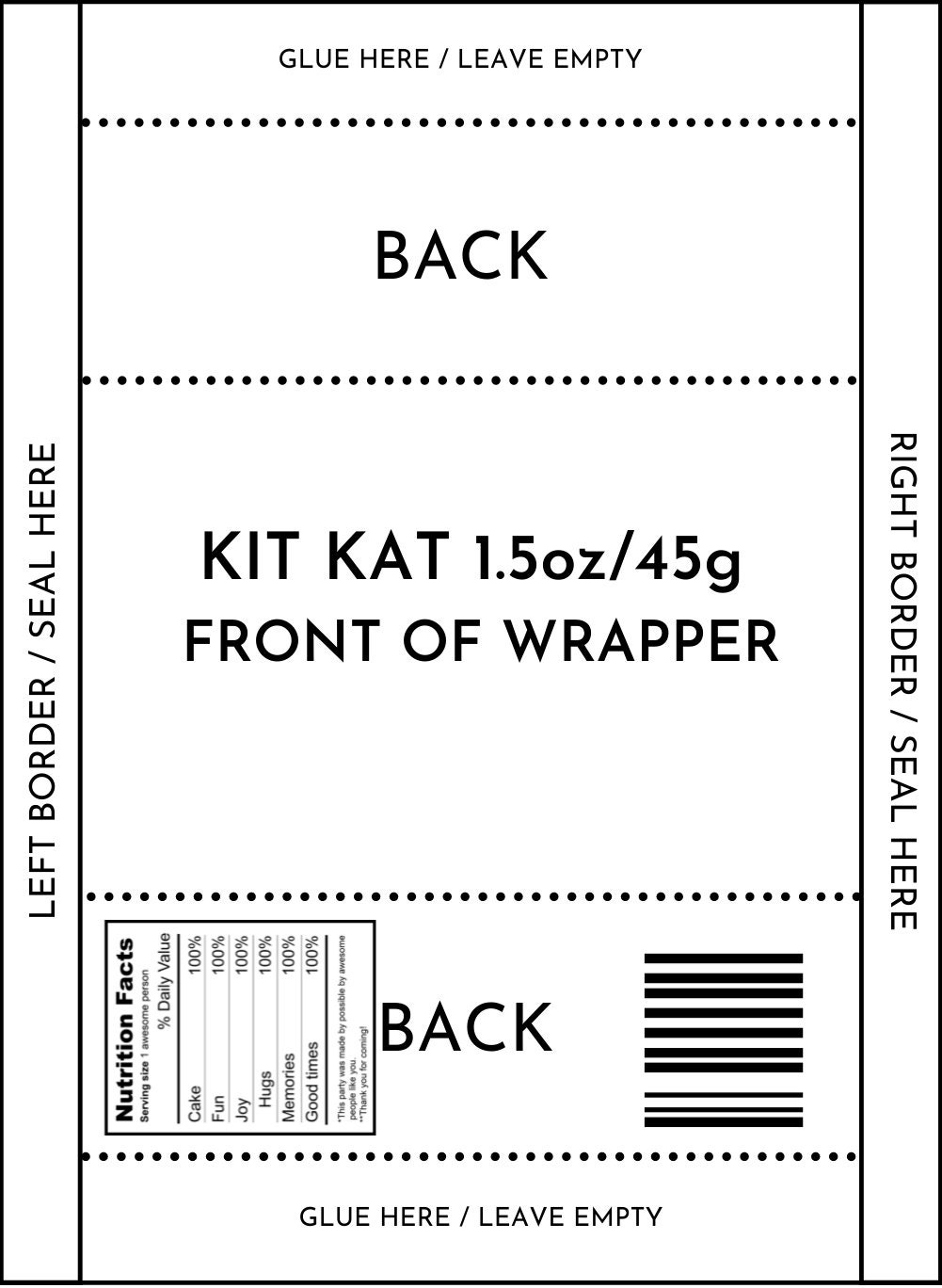 KIT KAT TEMPLATE - Etsy Canada