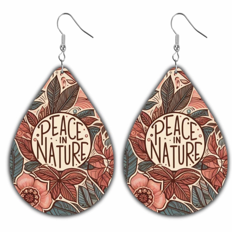 80 Positive Affirmation Teardrop Designs, Sublimation Teardrop Earring ...