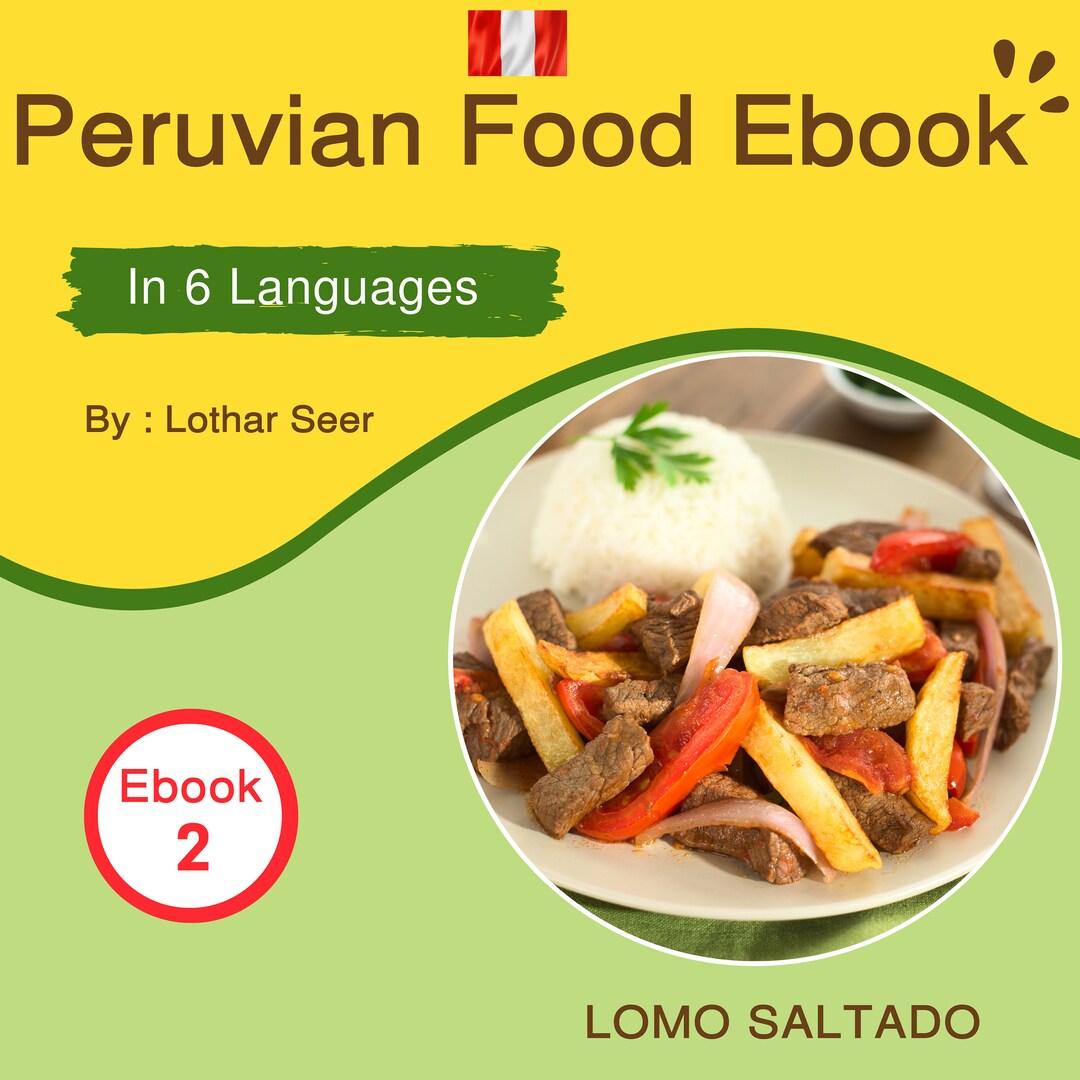 Flavors of Peru, PDF Cookbook 6 Languages, Peruvian Delights, PDF ...