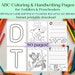 Alphabet Coloring Pages, Handwriting Practice, ABC Tracing (PDF Pattern ...