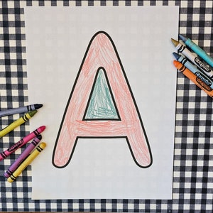 Alphabet Coloring Pages, Handwriting Practice, ABC Tracing (PDF Pattern ...