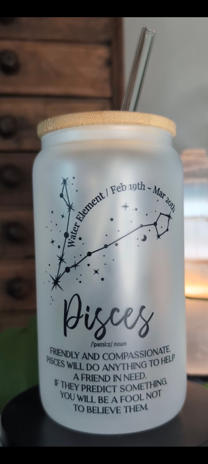 Zodiac Constellation - Pisces - February/march Birthday Gift - Star ...