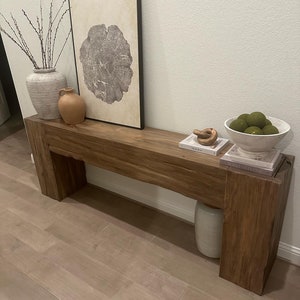 Modern Rustic Console Table - Etsy