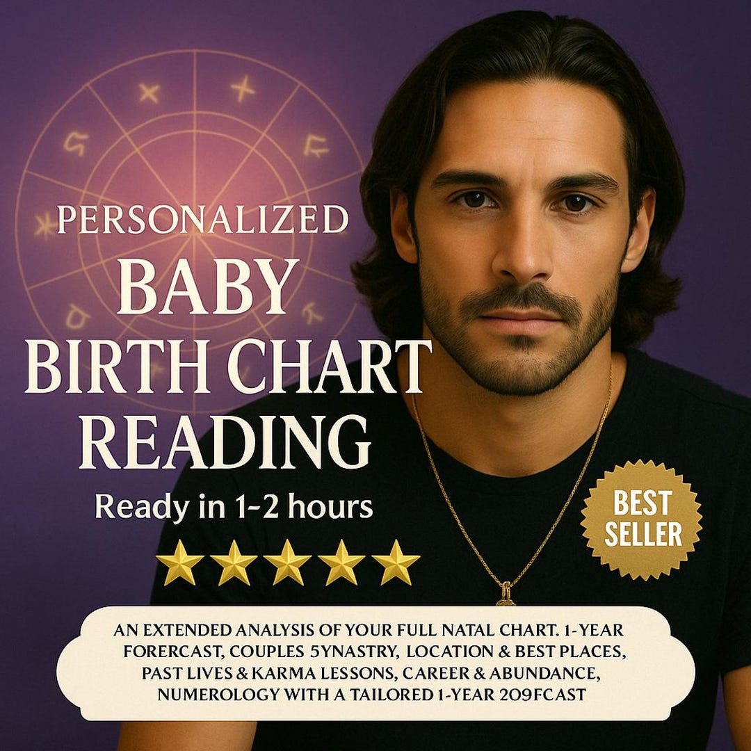 Personalized Baby Birth Chart Reading, Natal Chart Reading, A Unique ...
