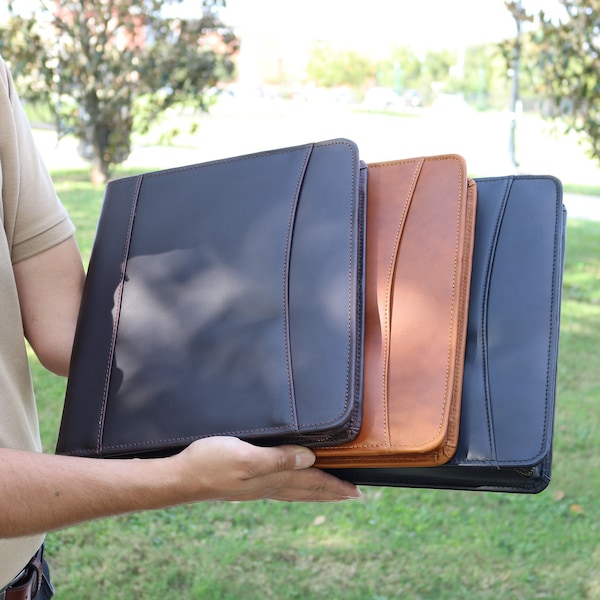Leather Portfolio - Etsy