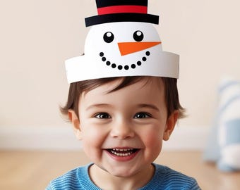 Gingerbread Man Paper Crown Hat Christmas Winter Holiday Party Coloring ...