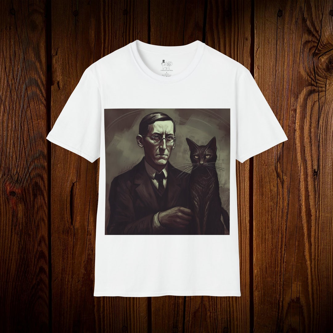 Lovecraft Gift Black Cat Tshirt Lovecraft Horror Lover Gift Horror Gift ...