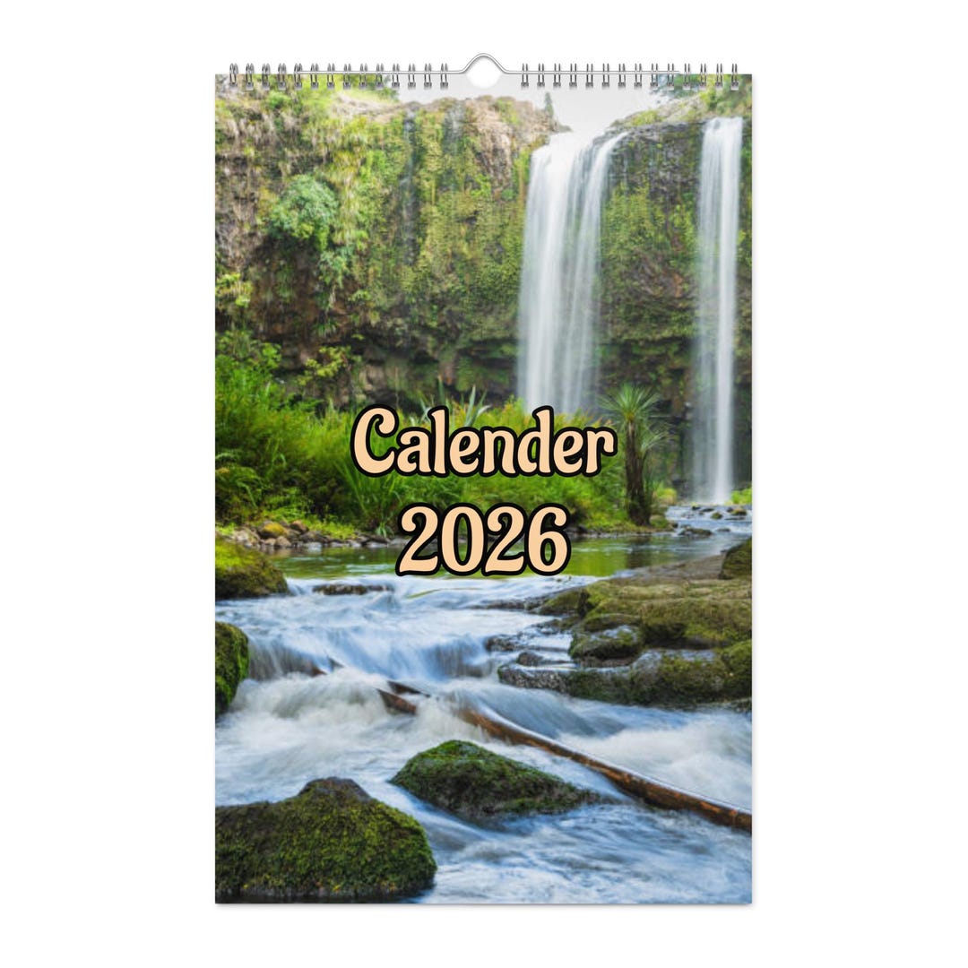 2026 Waterfall Wall Calendar – Nature’s Beauty All Year Long - Etsy