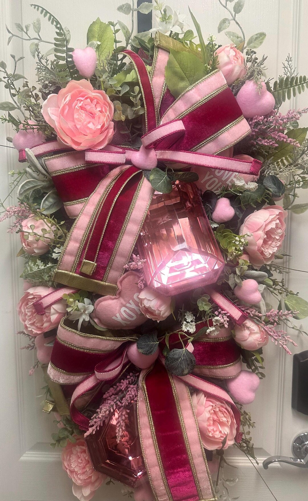 XL Elegant Valentines Swag! Valentines Day Wreath/swag. Pink Swag - Etsy