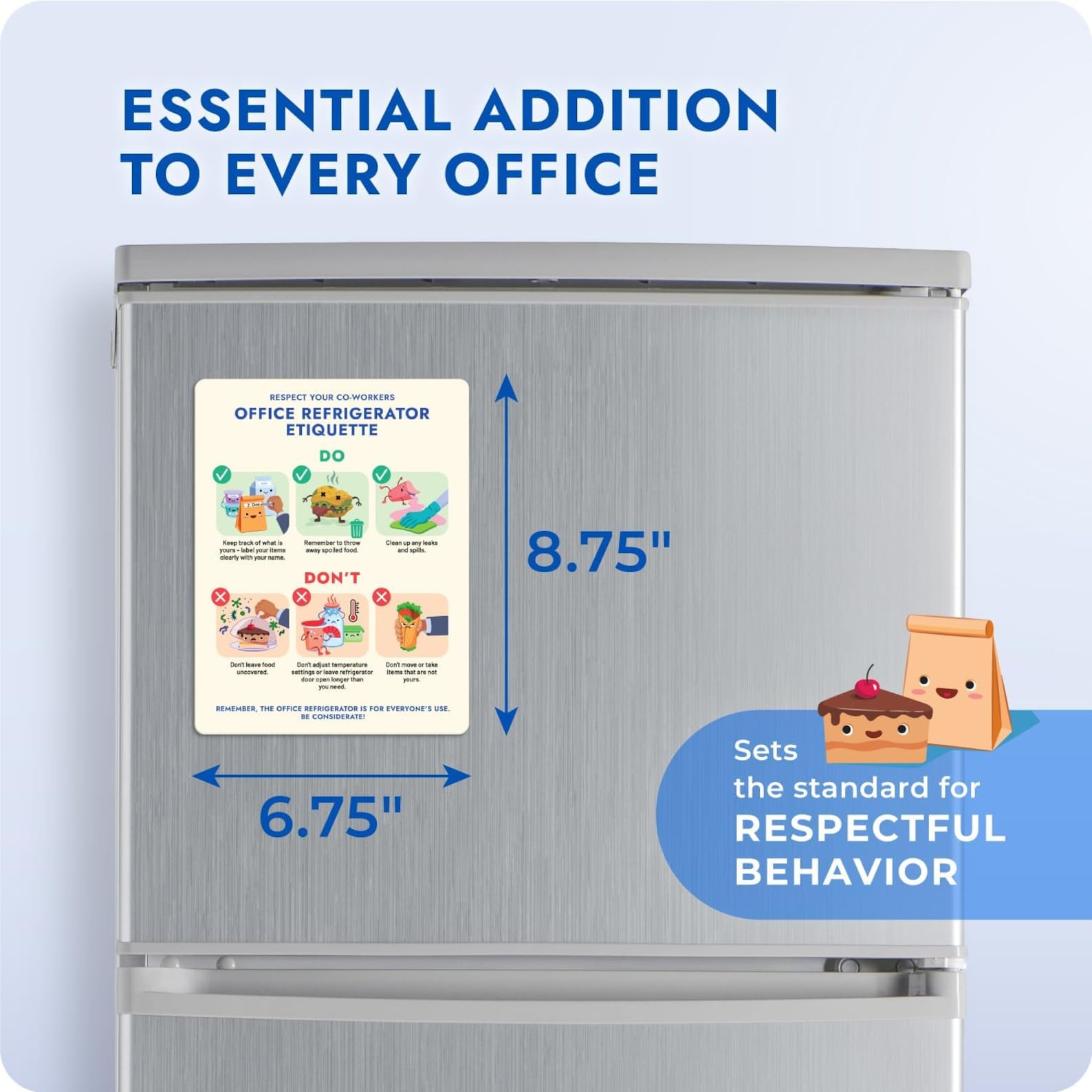 Office Fridge Etiquette Guide - Handcrafted Magnetic Decor for a ...