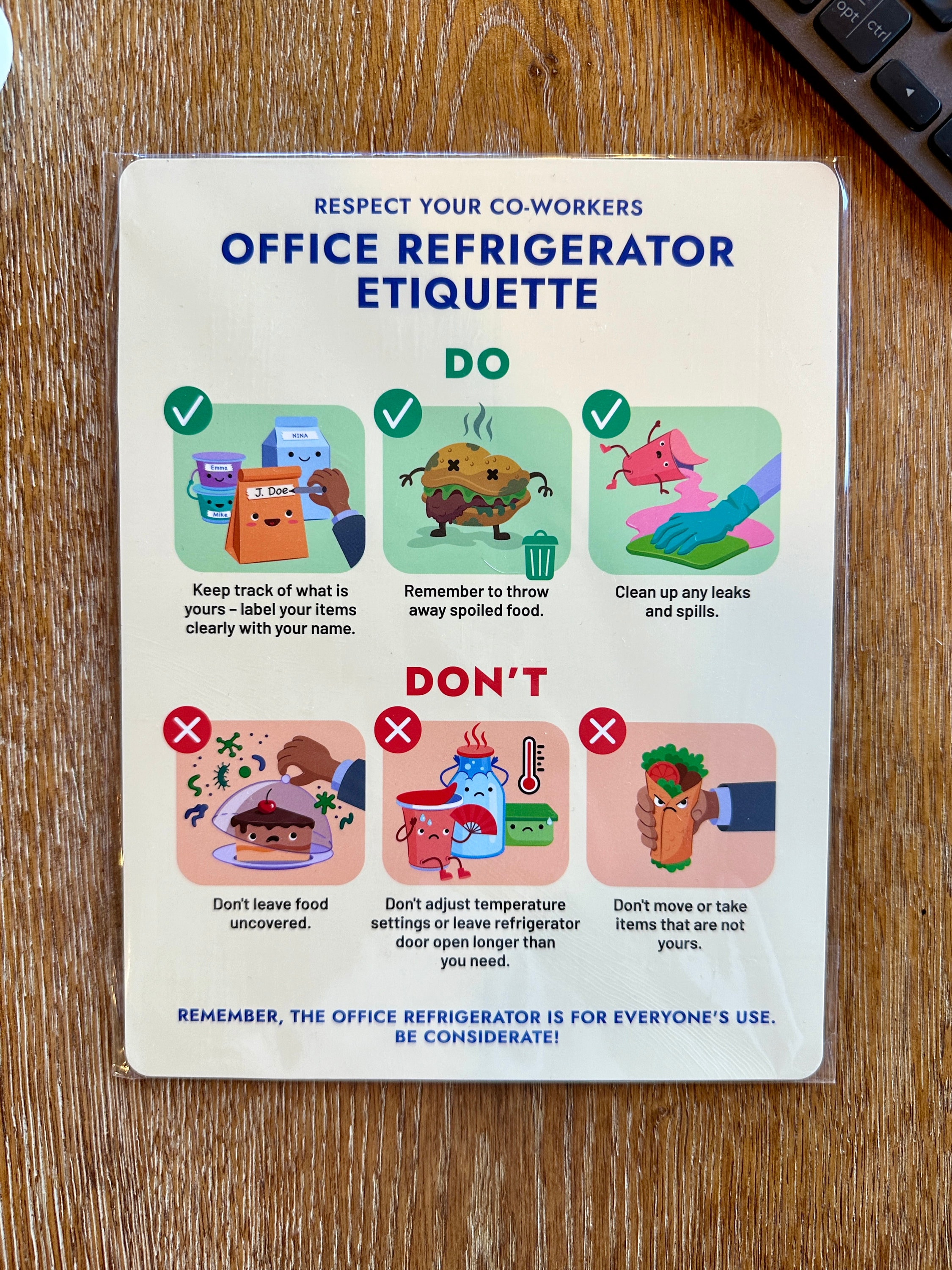 Office Fridge Etiquette Guide - Handcrafted Magnetic Decor for a ...