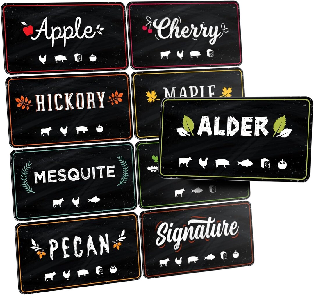 Handmade Pellet Hopper Magnet Labels - Artisanal Smoker Wood Pellet ...