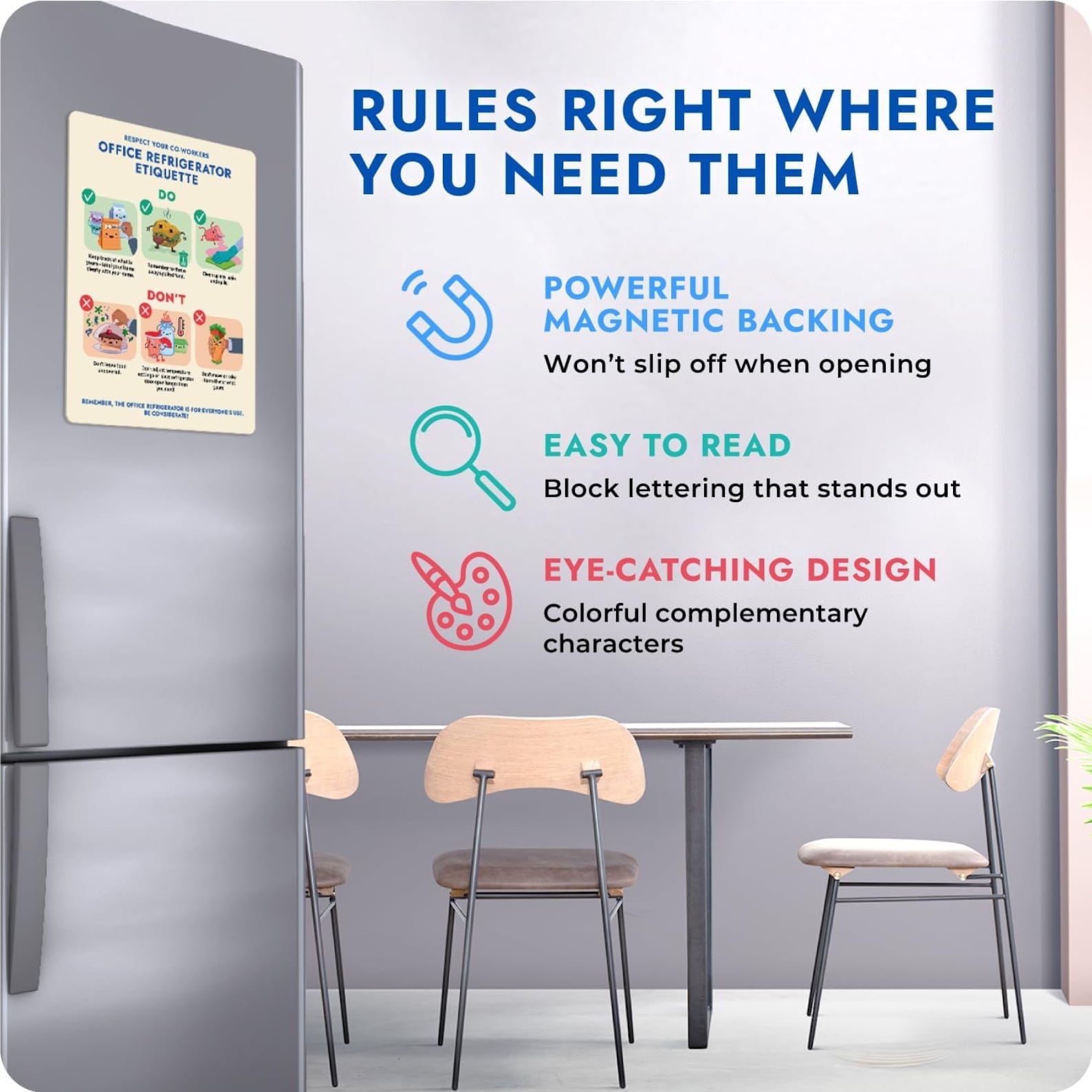 Office Fridge Etiquette Guide - Handcrafted Magnetic Decor for a ...