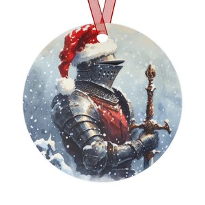 Personalized Knight Paladin Christmas Tree Ornament - Etsy