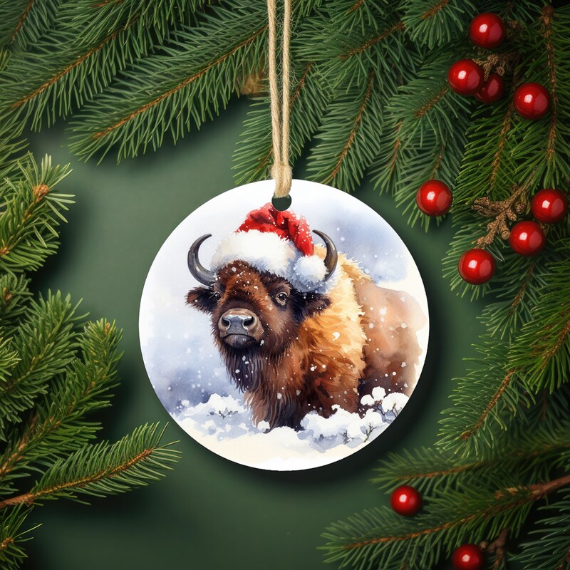 Bison Ornament - Etsy