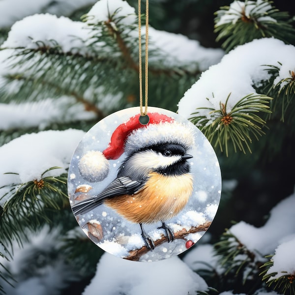 Chickadee Ornament - Etsy