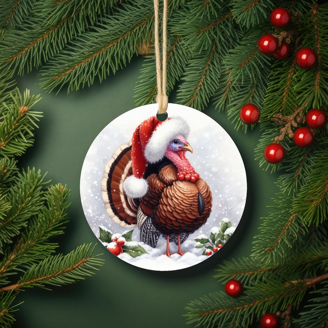 Never-too-early Turkey Christmas Tree Ornament - Etsy
