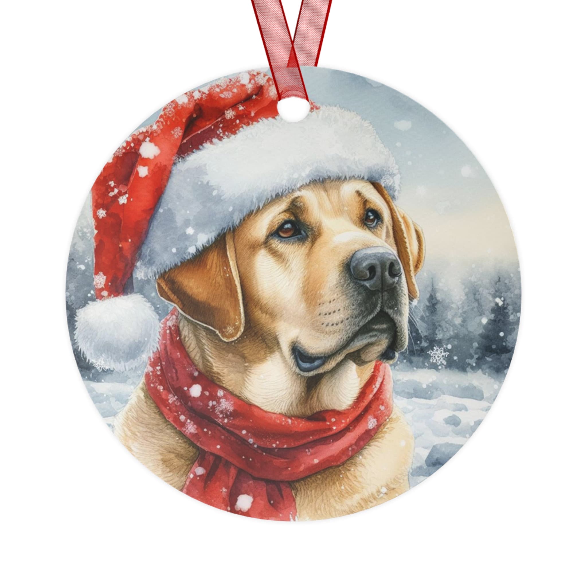 Personalized Yellow Labrador Retriever Pet Dog Christmas Tree Ornament ...